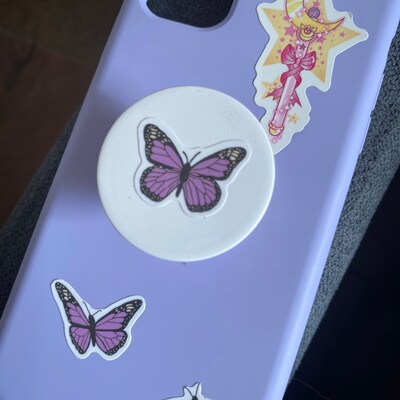 Purple Mini Butterflies 9 PC Sticker Pack Aesthetic Stickers ...