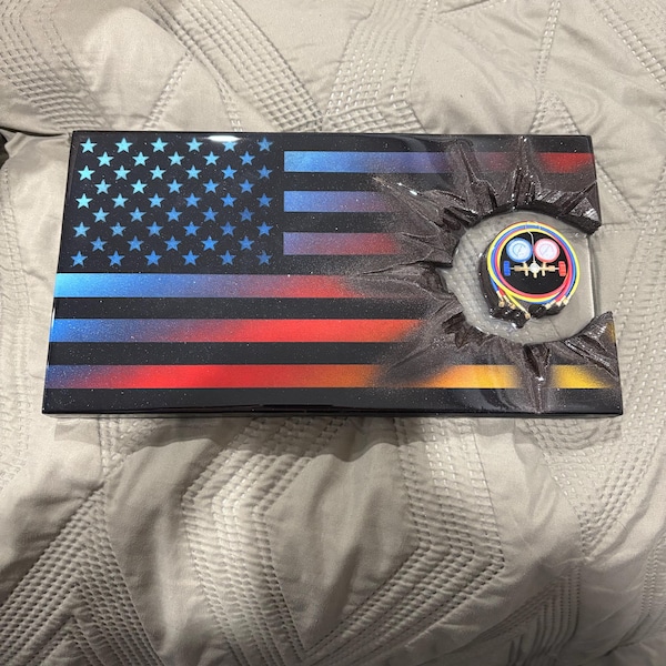 Army Patch Series - W/ Plaque - Professional Wooden American Flag Gift ...