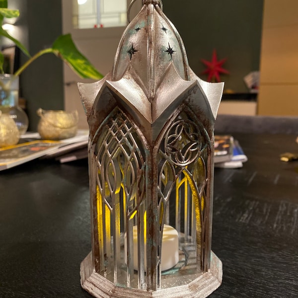 White Elvish Lantern - Lord of the Rings Inspired - Decorative Lamp ...