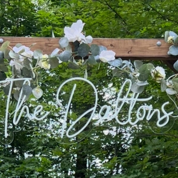 Til Death Wedding Neon Sign, Custom Neon, Wedding Neon Sign, Wedding ...