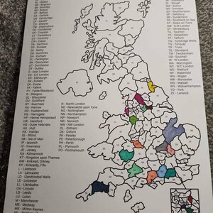 Printable UK Postcode Map, Sales Map, Orders Map, Digital File - Etsy UK