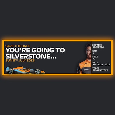 Grand Prix F1 Formula 1 Silverstone Keepsake Save the Date Souvenir ...