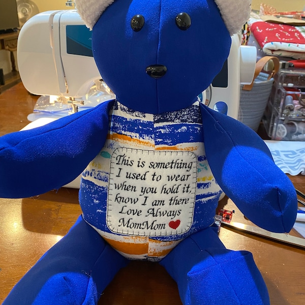 Personalised Memory Embroidery Patch for a Memory Pillow Cushion or ...