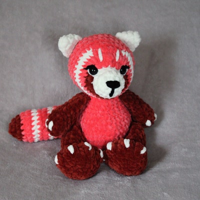 Crochet Red Panda Pattern Amigurumi Red Panda Pattern Panda Diy Toy ...