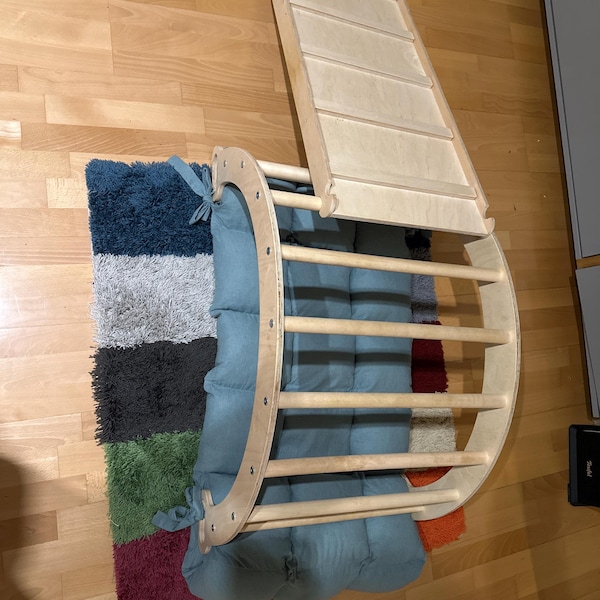 Large Climbing Arch With Pillow, 1st Bday Kids Furniture Gift for ...