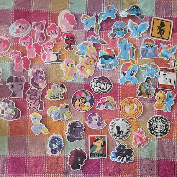 MLP/ Pony Sticker Mix Sticker, Kawaii Sticker, Laptop Stickers, Kids ...