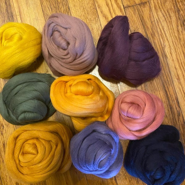 RAINY DAY Wet Felting Kit or Art Batt Kit, Textured Carding Bundle ...