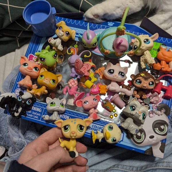 Littlest Pet Shop Rare Vintage LPS Horses Alpaca Llama Glitter Deer ...