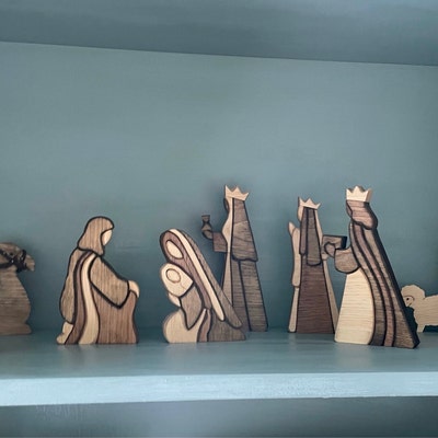 10 Piece Nativity Set Upgrade You Get a Stable, Angel, Donkey and ...