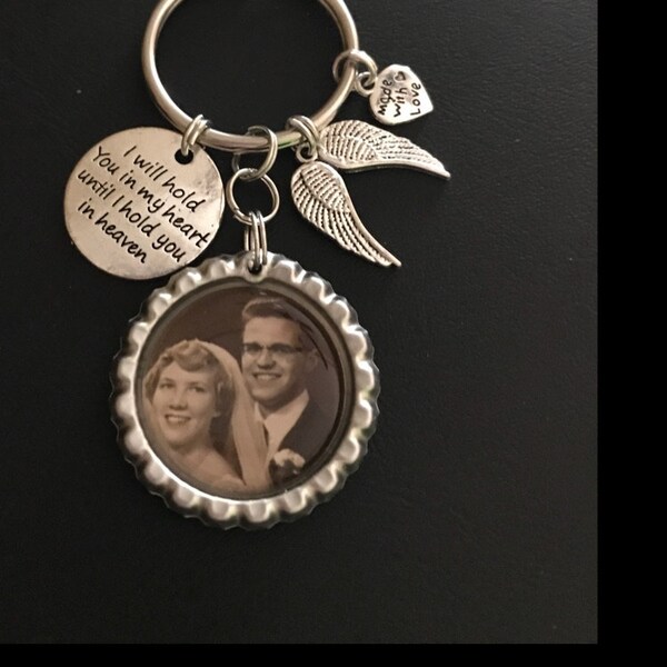 Memorial Keychain - in Memory of Gift - Remembrance Keychain - Loss ...