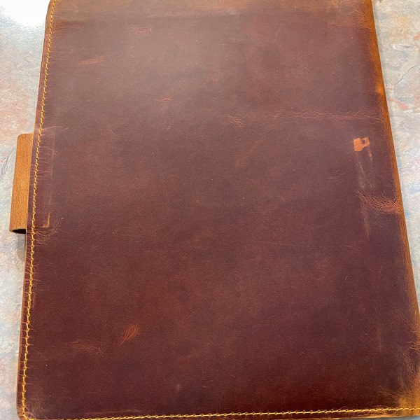Business Leather Portfolio, Handmade Leather Document Organizer ...