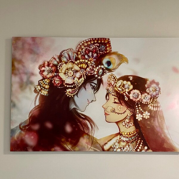 Buy HD File Cute Shri Radha Krishna, Kawaii Anime Radha Krishna Wall ...