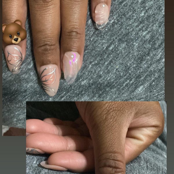 3D Flower Nails/custom Press on Nails/party Press on Nails/flakes for ...