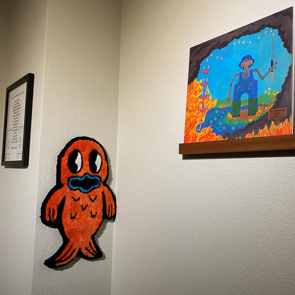 Drippy King Gizzard Gator - Hand Tufted Rug - Made to Order - 3 Feet - Etsy