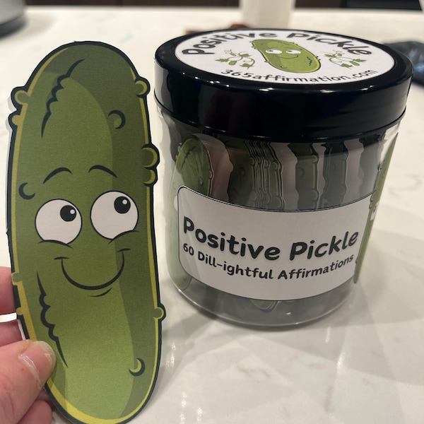 Positive Pickle Emotional Support Affirmation Cards Mental Health Desk ...