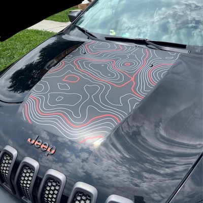 Custom Pinstripe Hood Decal Compatible With Jeep Wrangler JL Gladiator ...