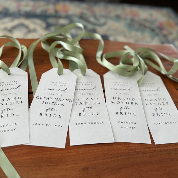 Editable Seating Tag Template, Reserved Seating Tag, Printable Chair ...