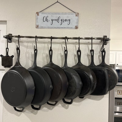 Pot Rack Bar Wall Mount - Etsy
