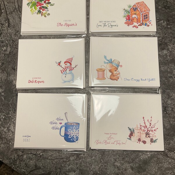 Personalized Note Cards fairy Tale Castle Set of 8 Notes Folded ...