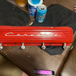 Vintage Corvette Script Valve Cover Rack Man Cave - Etsy