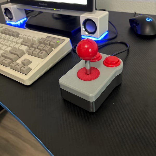 Atari Compatible Arcade Joystick (sanwa Style, 8-way) - Etsy