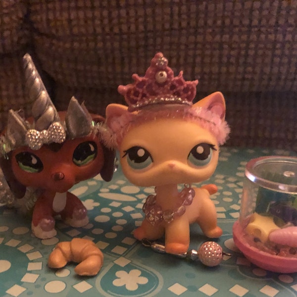 Littlest Pet Shop LPS Lot of 7 Unicorn & Princess Custom Accessories - Etsy