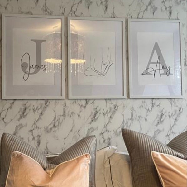 Boho Abstract Wall Art Prints Boho Wall Decor Set of 3 Prints Scandi ...