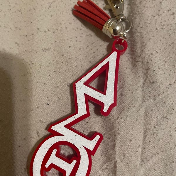 Delta Sigma Theta Rhinestone Outline - Black - Etsy