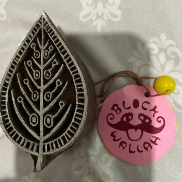 Flower Indian Textile Stamp, Flower Block Printing Stamp, Floral Wooden ...