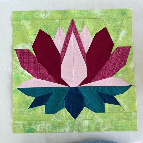 PDF Patchwork Morning Star Symbol - Block, English Paper Piecing ...