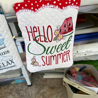 QUILT BLOCK EMBROIDERY Background 3 background Only Fits a 5x5, 6x6 ...