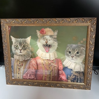 Custom Royal Cat Portrait, Renaissance Cat Painting, Pet Lovers Gift ...