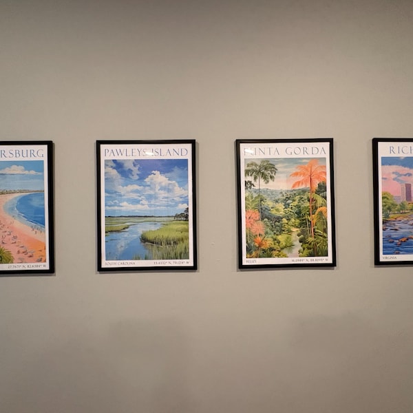 Travel Prints, ANY City ANY Country City Prints Travel Poster Custom ...