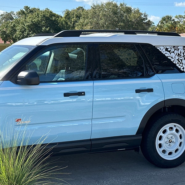 Floral Flowers Rear Side Window Decals for 2021+ Ford Bronco Sport - Etsy