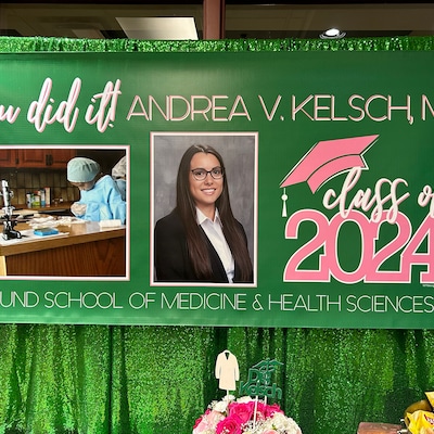 Preschool Graduation Banner Class of 2024 Chalkboard Custom ...
