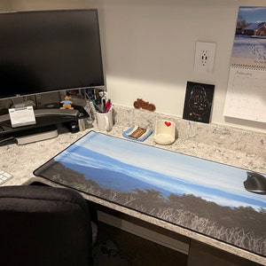 Boho Pastel Painting Desk Mat Boho Desk Mat Cute Desk Mat | Etsy