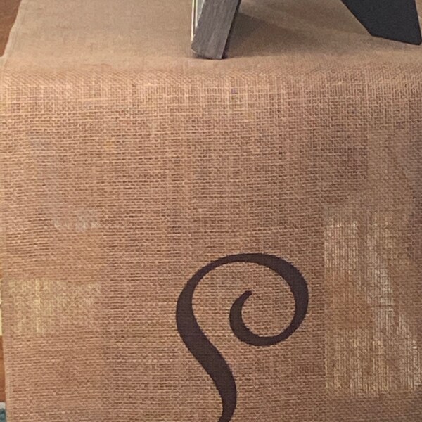 Burlap Table Runner With Ties - Wedding Runner Holiday Decorating Home ...