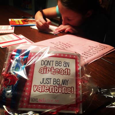 Printable Dont Be an AIRHEAD Tag Printable Valentines Day Cards ...