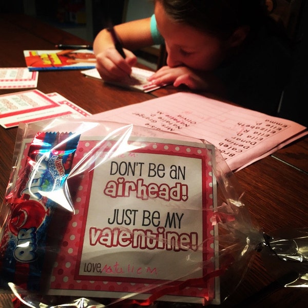 Printable Dont Be an AIRHEAD Tag Printable Valentines Day Cards ...