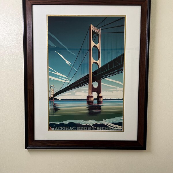 Mackinac Bridge Premium Matte Poster - Etsy