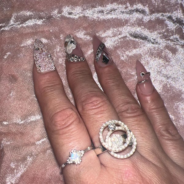 Motion Ring 2 Level 925 Sterling Silver Round Design Hypnosis Ring ...