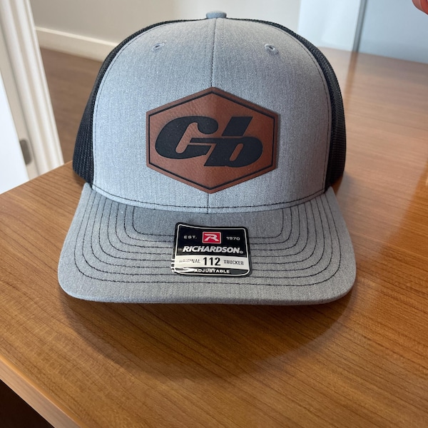 Custom Logo Leather Patch Hat | Leatherette | Trucker | Baseball Cap ...