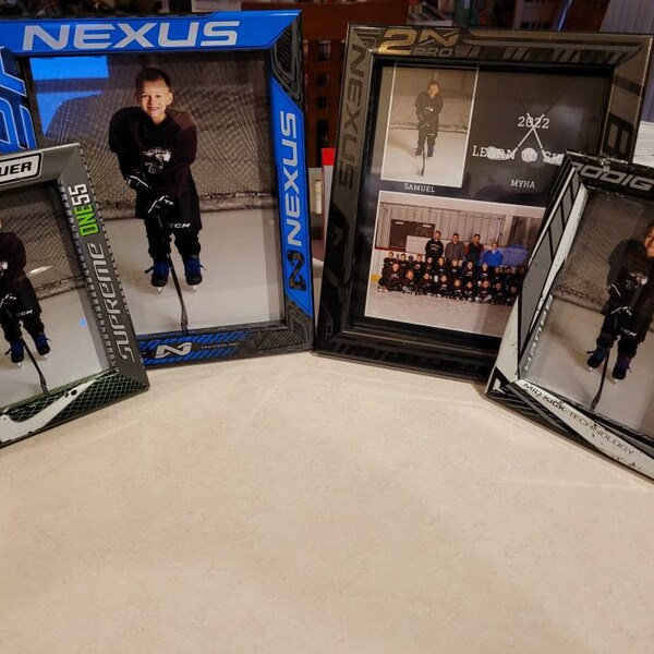 Set of 4 - Hockey Puck Frames-free SHIPPING in US - Etsy
