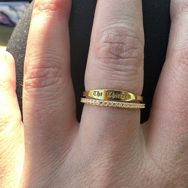 14K Promise Ring, Engagement Ring, Gold Eternity Ring,eternity Band ...