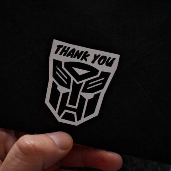 Transformer One Megatronus Holographic Sticker Retro Style for Laptop ...