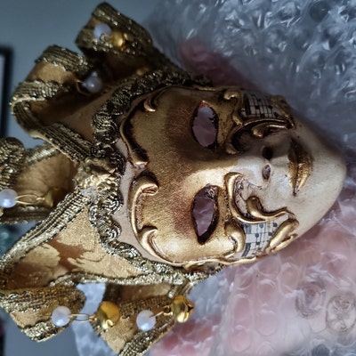 Original Venetian Mask of the Commedia Dell'arte Hand Painted by Expert ...