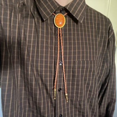 Engraved Tree Bolo Tie Pine Forest Moon Gifts for Him Bola Leather ...