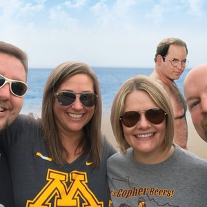 Custom George Costanza Beach Photoshop Photobomb Digital Fast Last ...