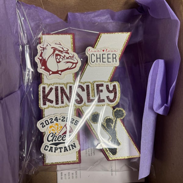 Cheer Team Gifts 3D Letter | Personalized Cheerleader Gift | Cheer ...