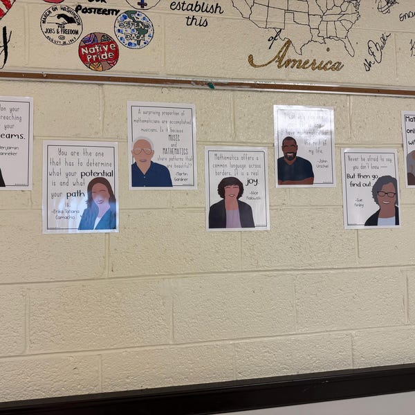 Diverse and Famous Mathematicians Bulletin Board Posters | Classroom ...